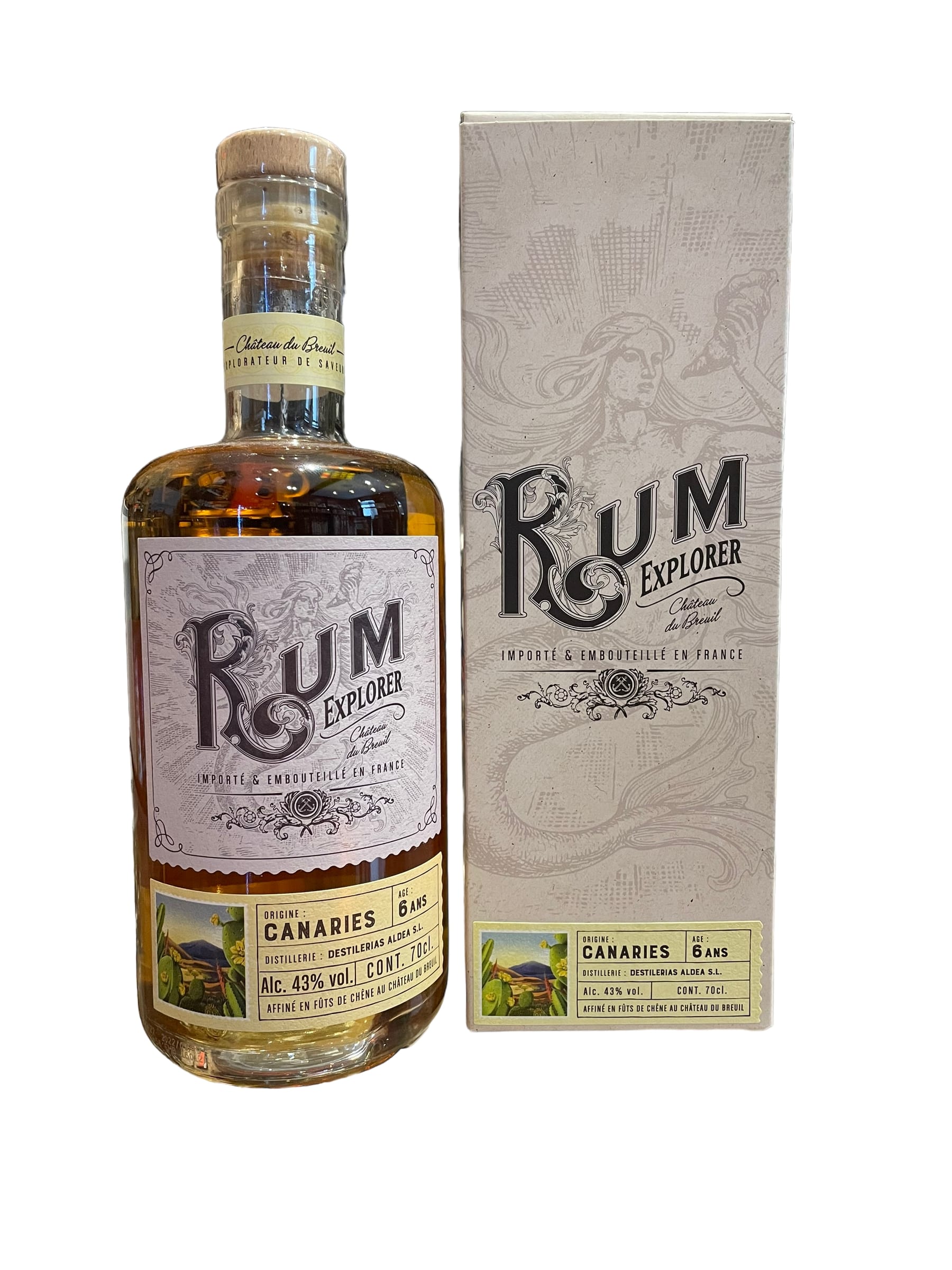 Rhum Canaries – Rum Explorer Breuil 43° 70cL – Vins | Coffrets Cadeaux ...