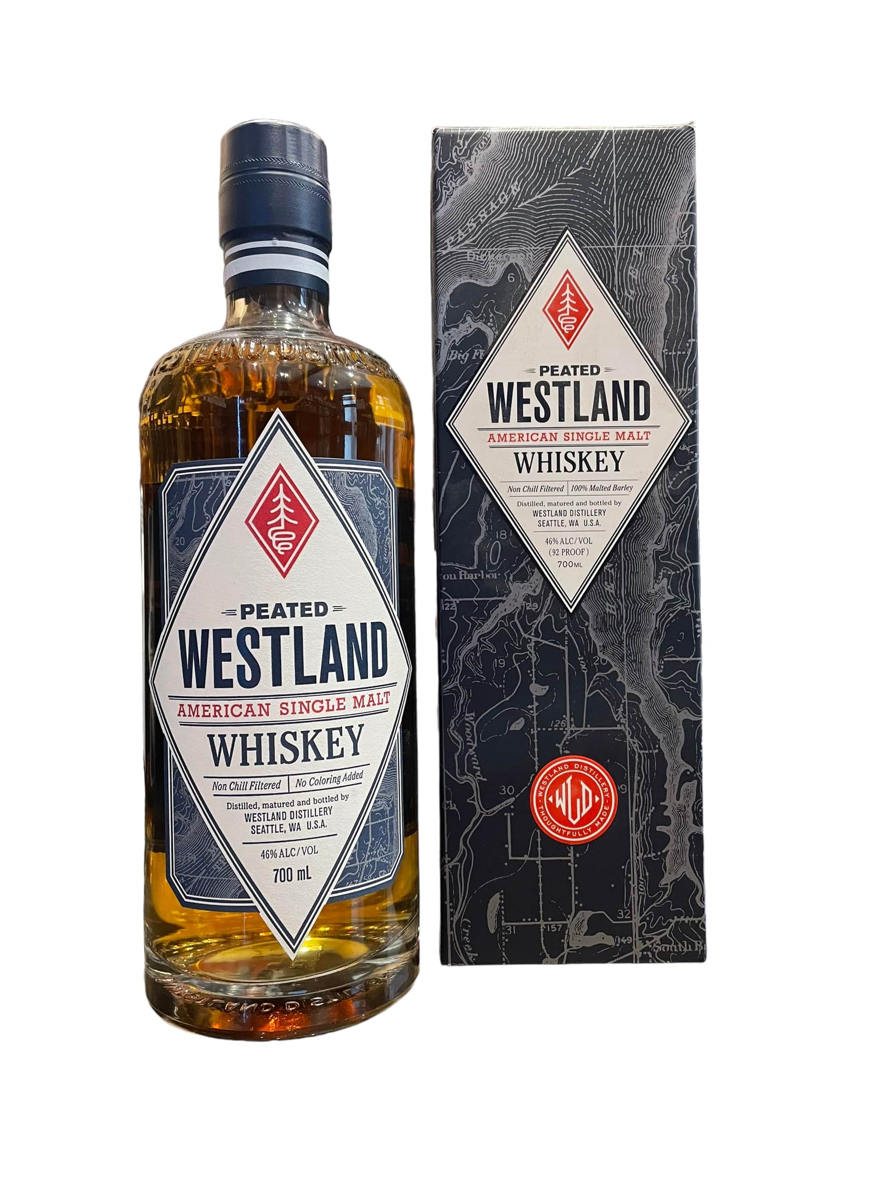 Whisky Single Malt Peated 70cl Westland – Vins | Coffrets Cadeaux | Produits d'Exception | Vinamos